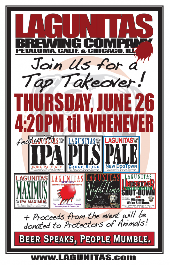 Lagunitas Tap Take Over @ Max Burger WH – Max Blog